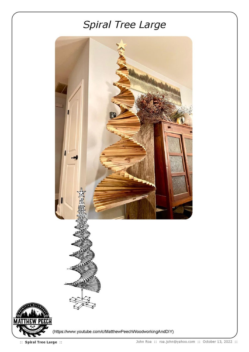 Spiral Tree Combo Spiral Christmas Tree Wooden Spiral - Etsy