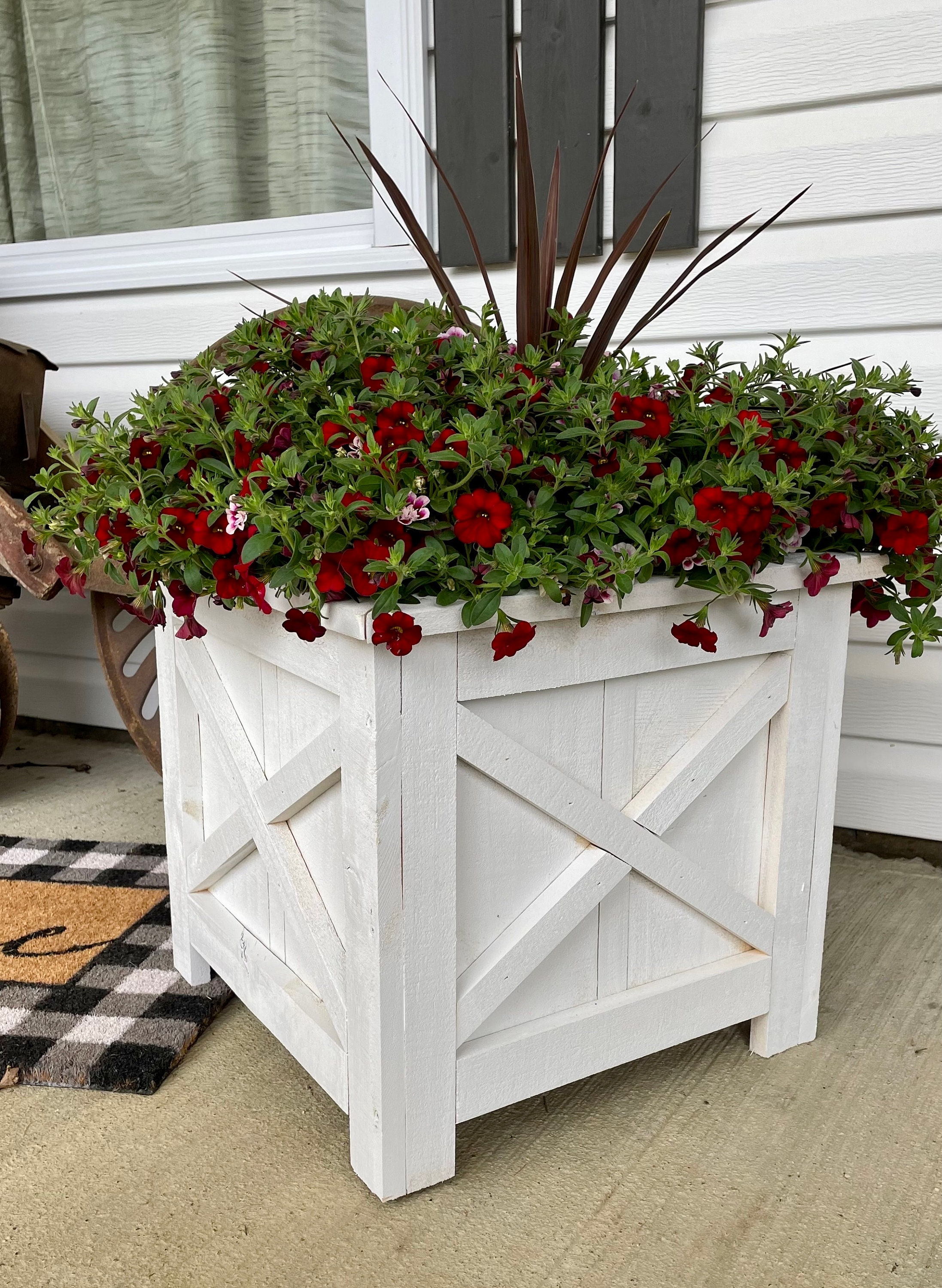 Farmhouse Three Picket Box Planter Plans Fence Picket Planter - Etsy