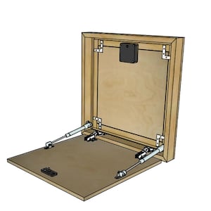 Square Concealment Mirror Plan, Concealment Mirror Plan, Hidden ...