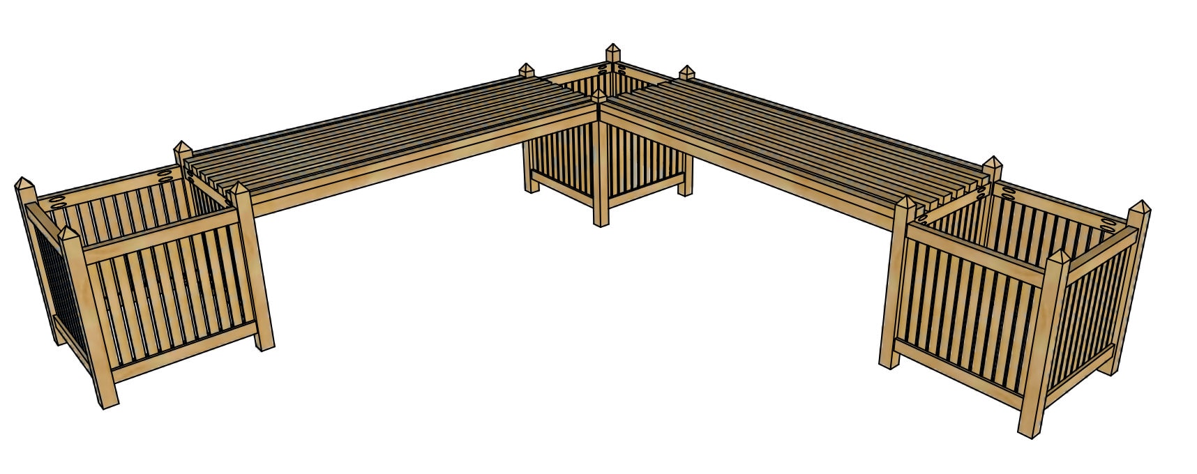 Bench Planter Plan — Matthew Peech Woodworking
