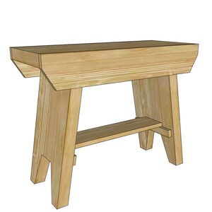 Small Bench Plans, Decorative Bench, Decorative Stool, DIY Small Bench ...