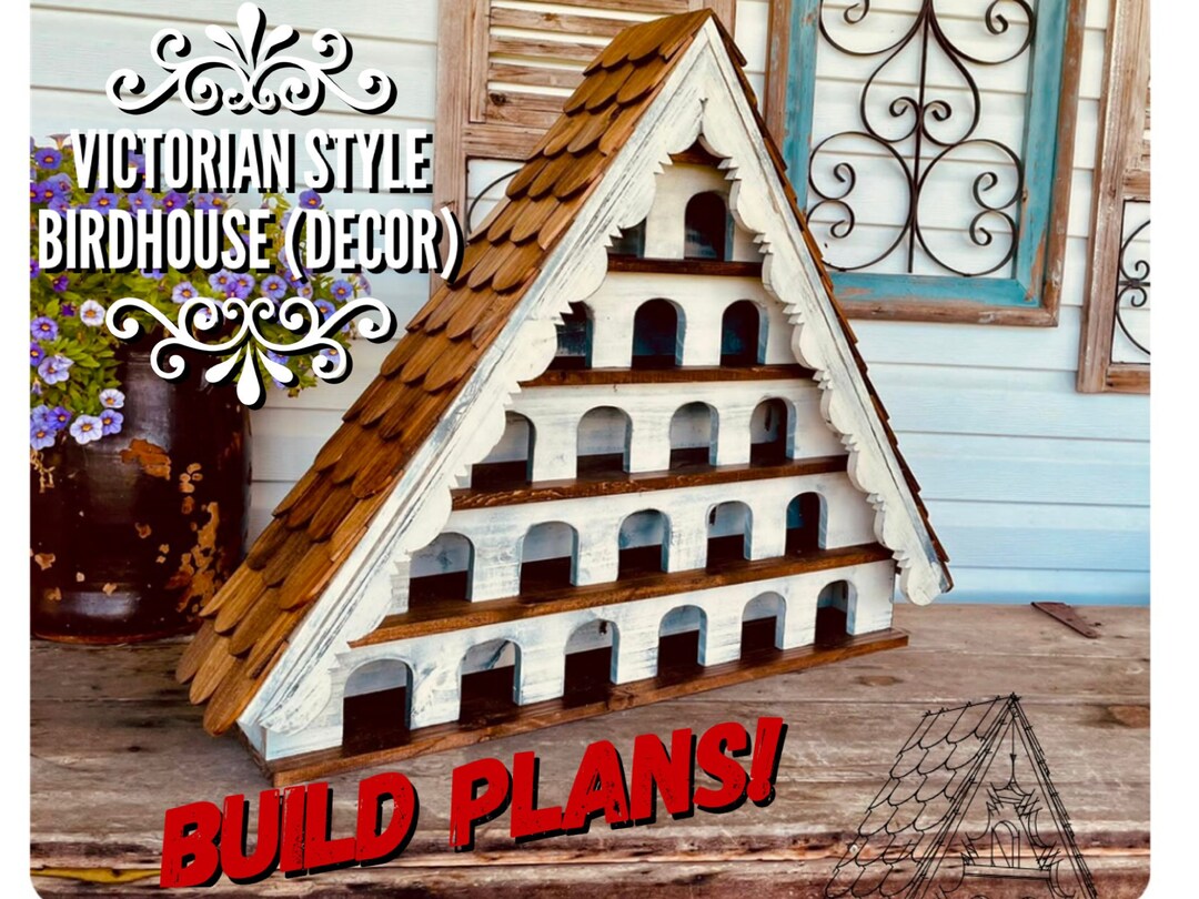 Victorian Style Birdhouse, Birdhouse Build Plans, Martin Box Plans ...