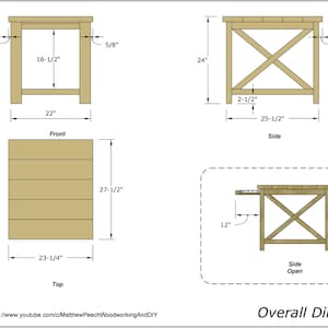 Concealment Coffee Table and Concealment End Table Plans / Concealment ...