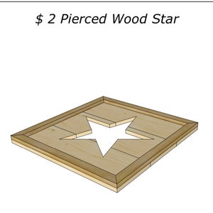 One Picket Tree and One Picket Star Build Plans and Template, One ...