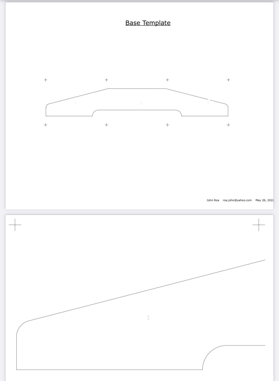 Pedestal Leg Template — Matthew Peech Woodworking