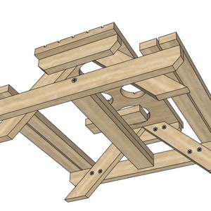 Picnic Table Condiment Holder and Paper Towel Holder Plan Bundle, Mini ...