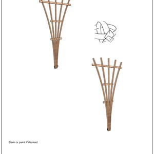 Garden Fan Trellis Plans / Garden Trellis / Trellis Plans / DIY Garden ...