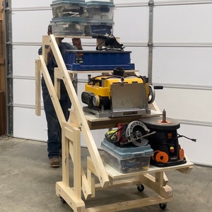 Transforming Shelf /workbench Plans, Convertible Table/shelf Build ...