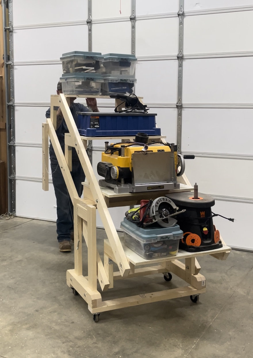 Transforming Shelf /Workbench Plans, Convertible Table/Shelf Build ...