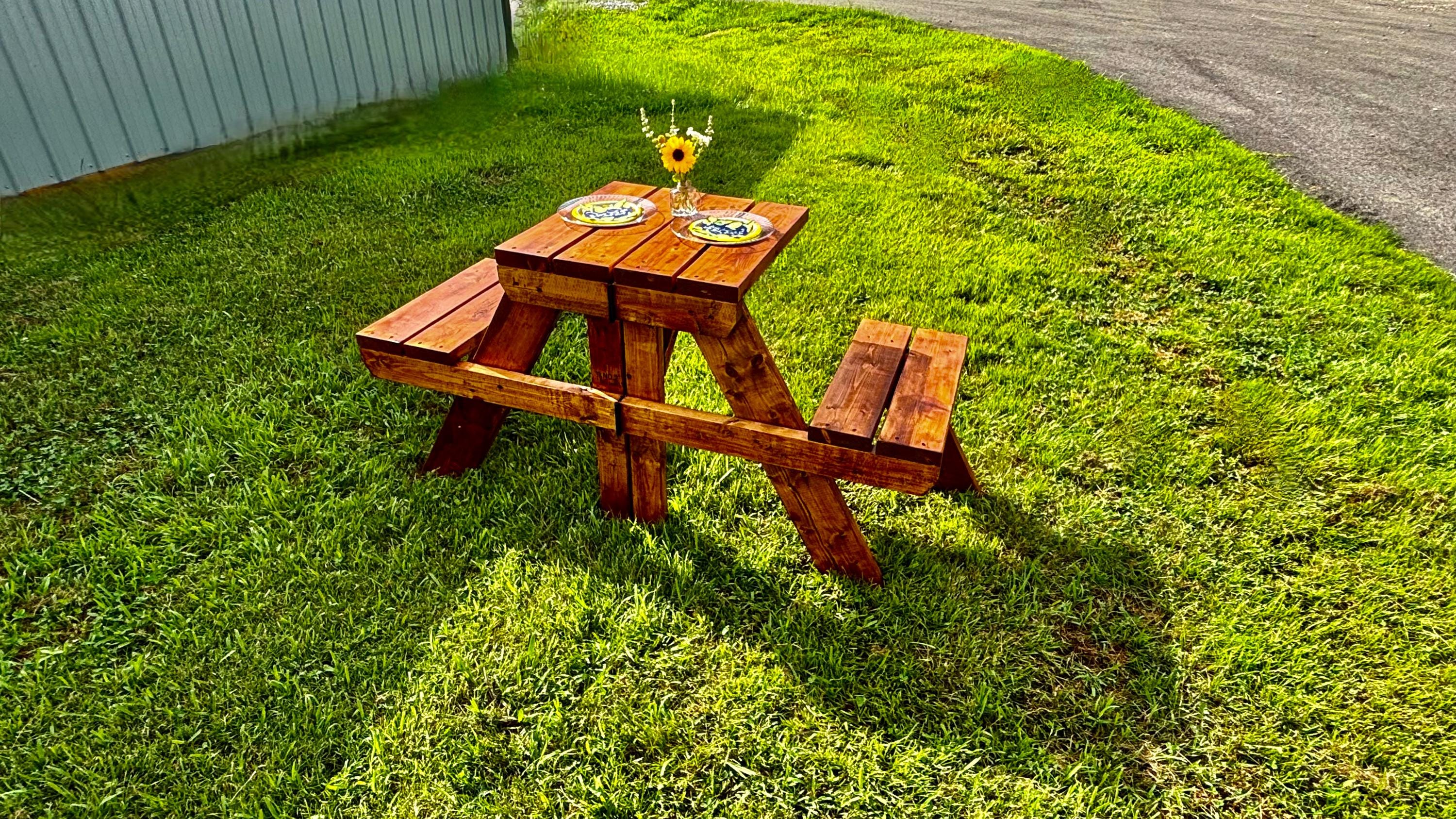 Transforming Two Person Picnic Table/bench Digital Plans, Convertible ...