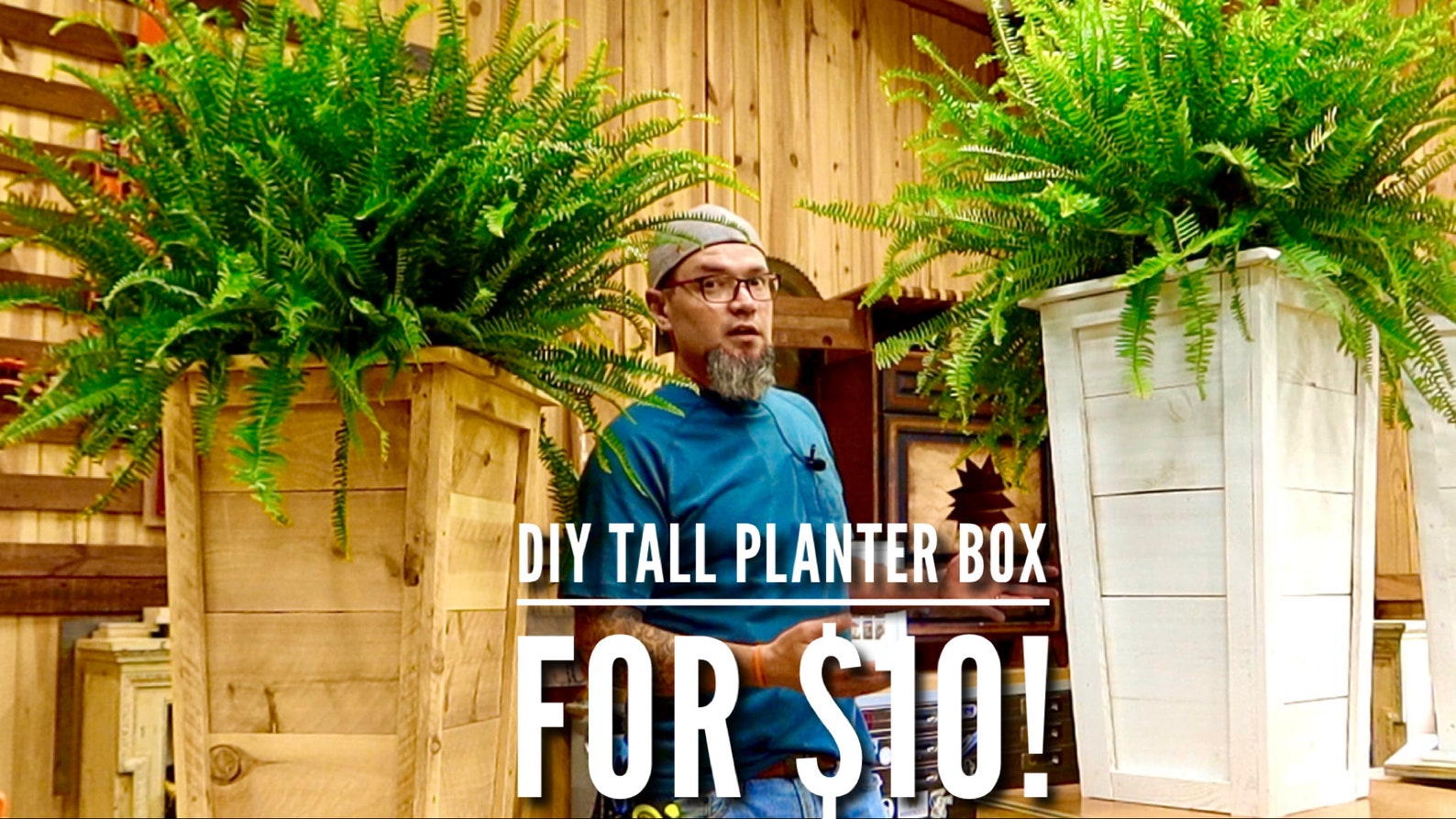 Five Picket Tall Box Planter Plans Fence Picket Planter Tall - Etsy