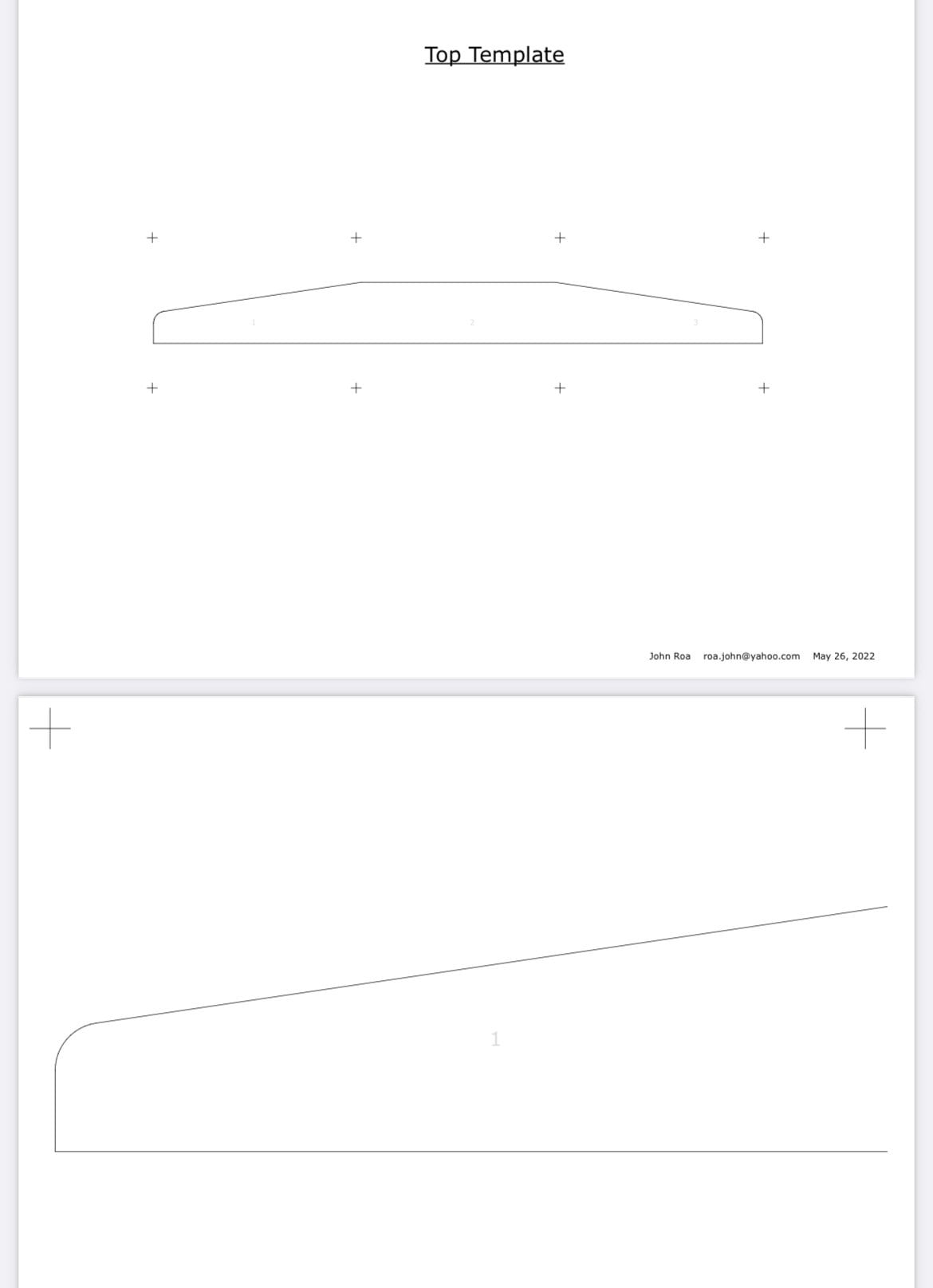 Pedestal Leg Template — Matthew Peech Woodworking
