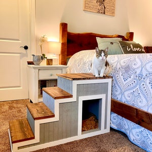 DIY Pet Stairs/steps Plan, Dog Bed Stairs Plan, Dog Bed Steps Plan, Pet ...