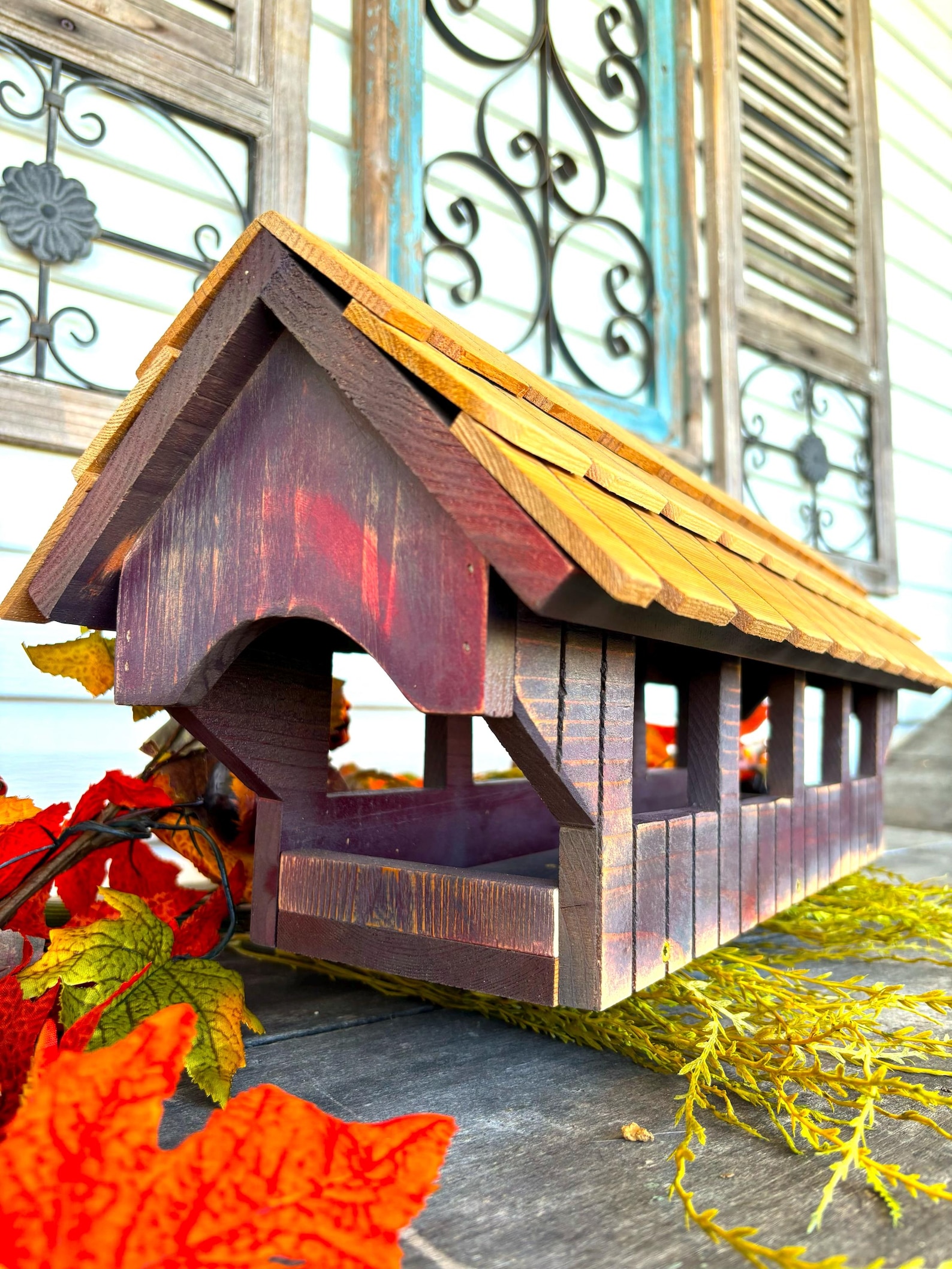 Covered Bridge Bird Feeder Plans, Bird Feeder Plans DIY Bridge Bird ...