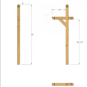 Decorative Mailbox Post Plans, Mail Box Post Plans, Letter Box Post ...