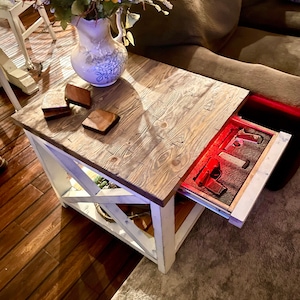 Concealment Coffee Table and Concealment End Table Plans / Concealment ...