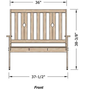 Classic Double Rocker Plans, Porch Rocker Plans, Double Seat Rocker ...