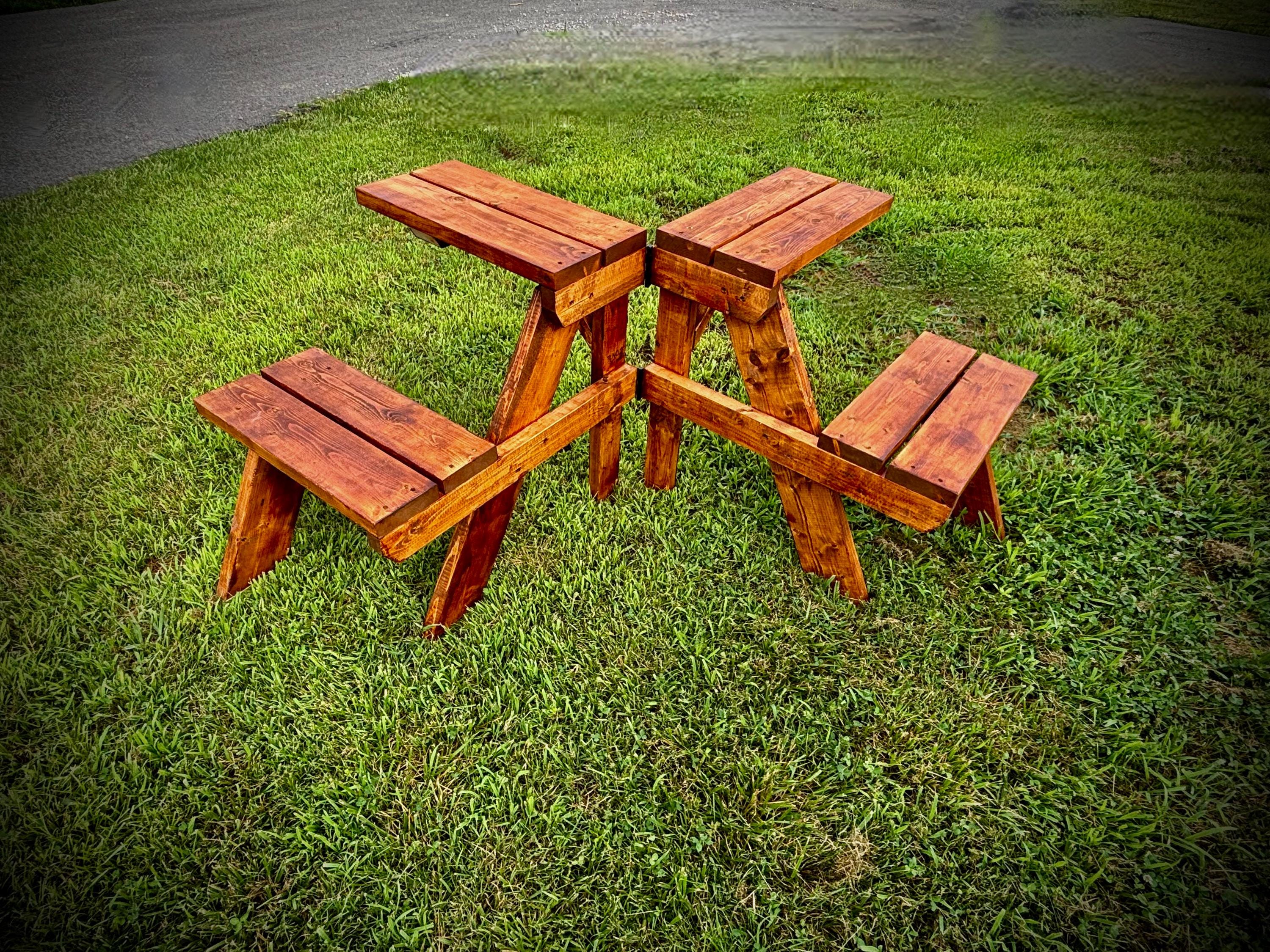 Transforming Two Person Picnic Table/bench Digital Plans, Convertible ...
