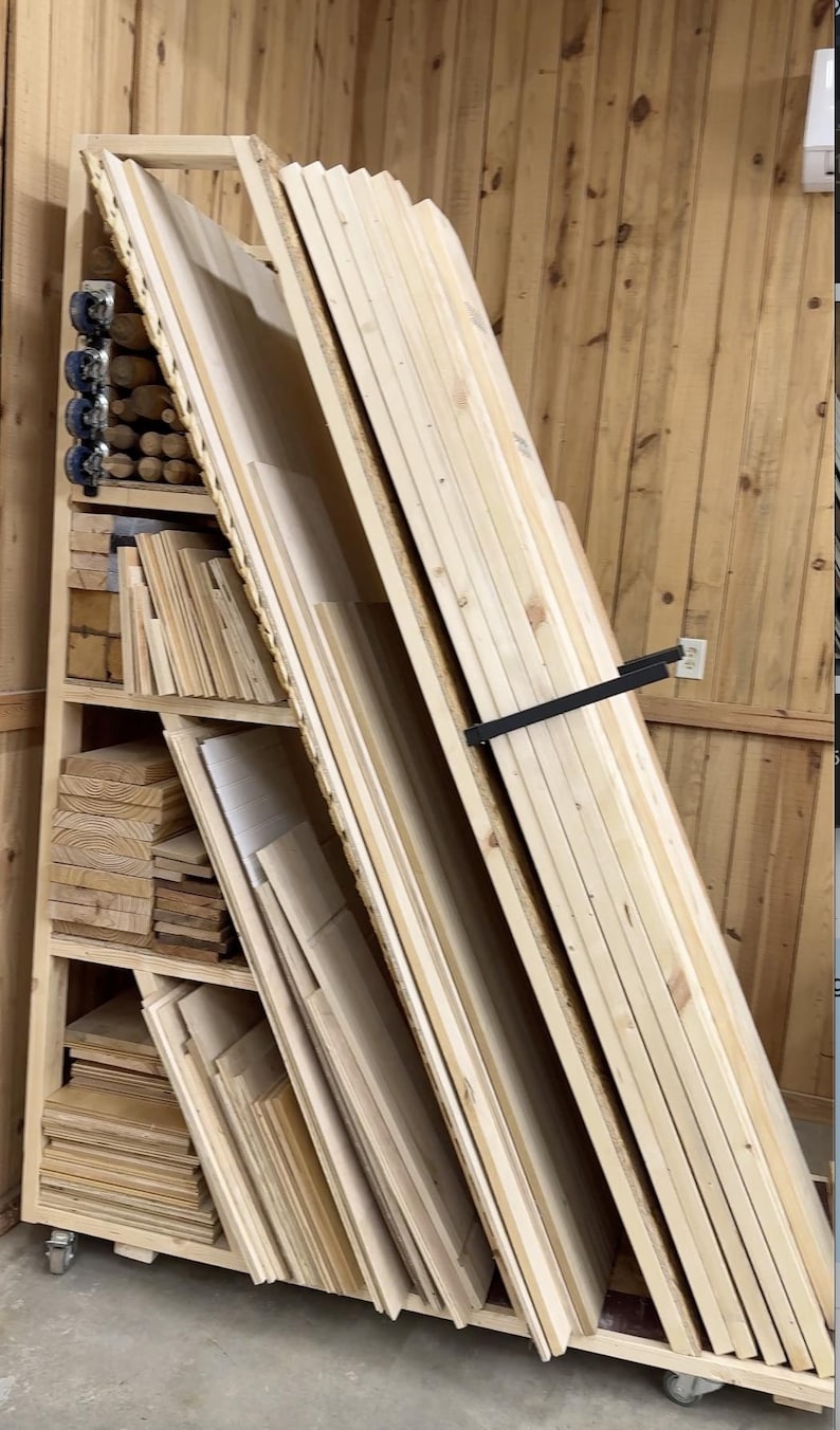 Lumber Storage Rack Plans, Lumber Storage Plans, DIY Shop Lumber Rack ...