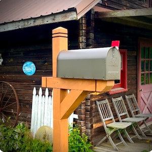 Decorative Mailbox Post Plans, Mail Box Post Plans, Letter Box Post ...