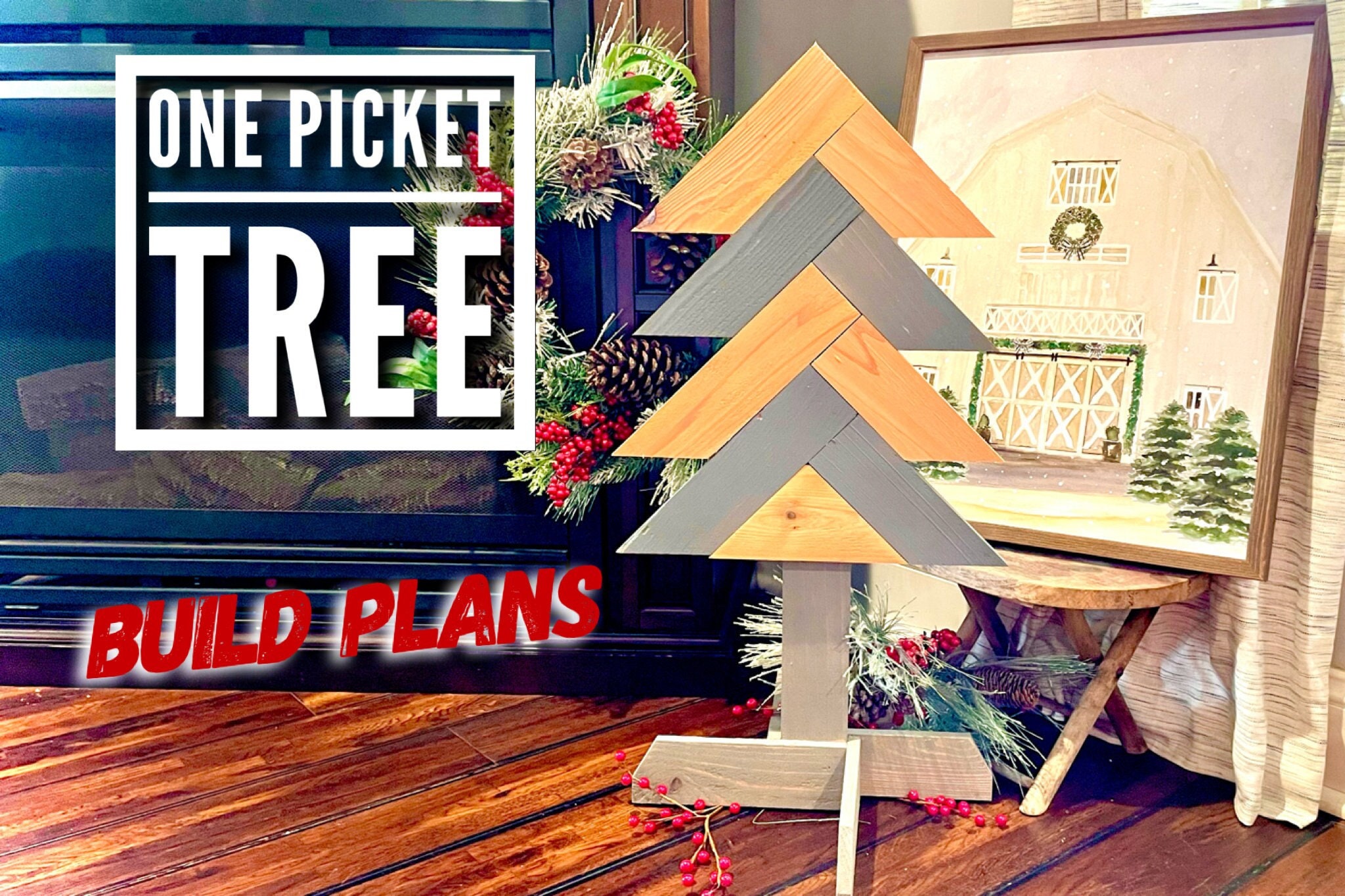 One Picket Decorative Christmas Tree Plan — Matthew Peech Woodworking