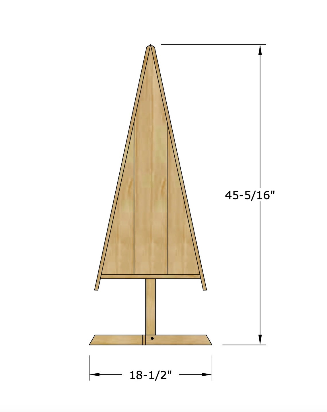 The Vertical Picket Tree Plan Combo, Small and Tall Vertical Tree Plan ...