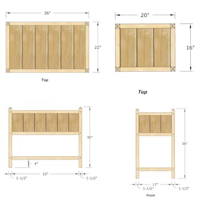 Wide and Tall Raised Bed Garden Planter Plans, Garden Planter Plans ...