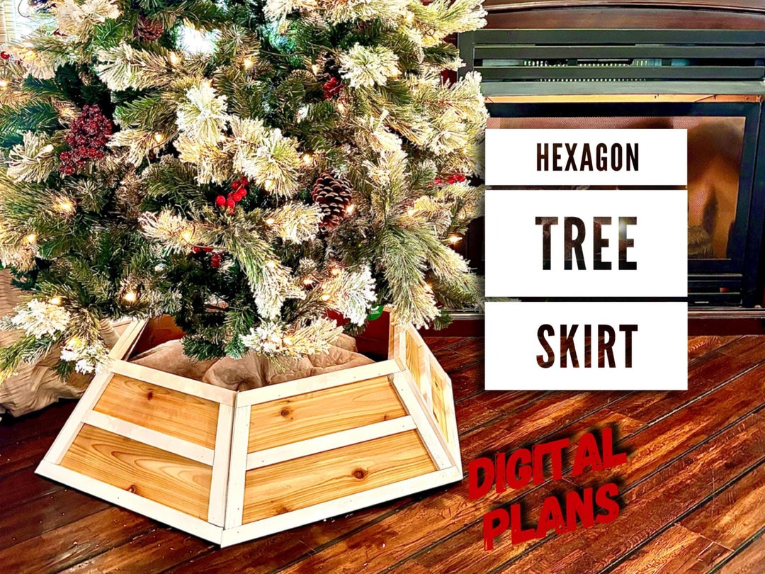 Hexagon Tree Skirt Plans, Hexagon Tree Collar Plans, Christmas Tree ...