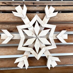Both Plans! 3 and 2 Large Snowflakes (16") From One Picket, One Picket ...