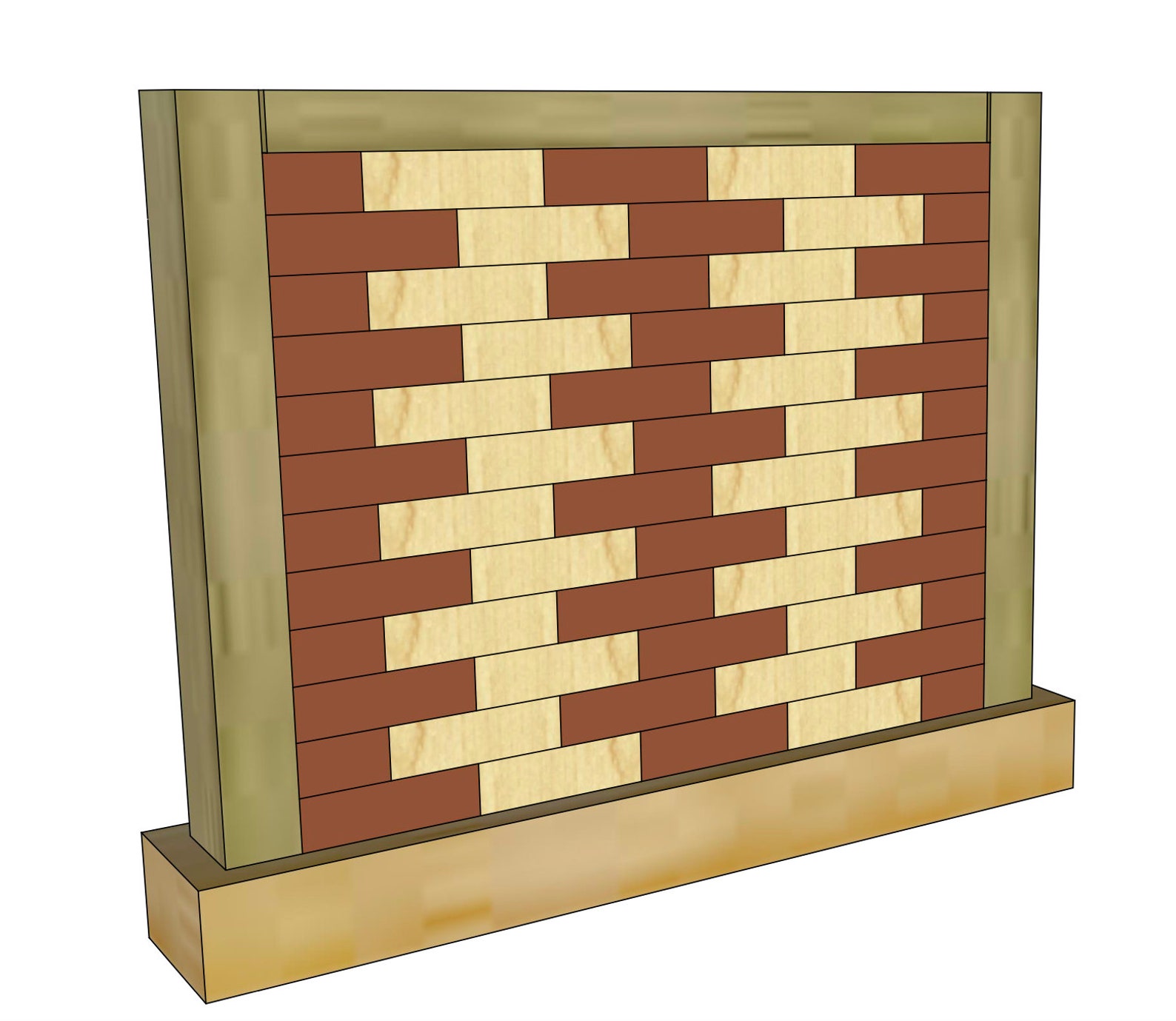 Block Wall Game, Wooden Game, DIY Block Game, Stacking Game, Topple ...