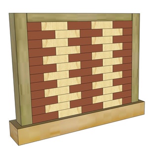 Block Wall Game, Wooden Game, DIY Block Game, Stacking Game, Topple ...