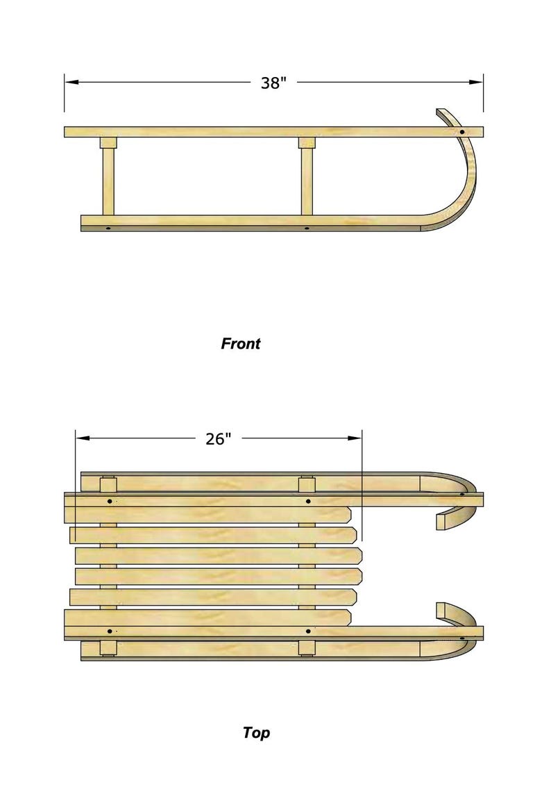 One Board Decor Vintage Sled Plans, Decoration Vintage Sled Plans ...
