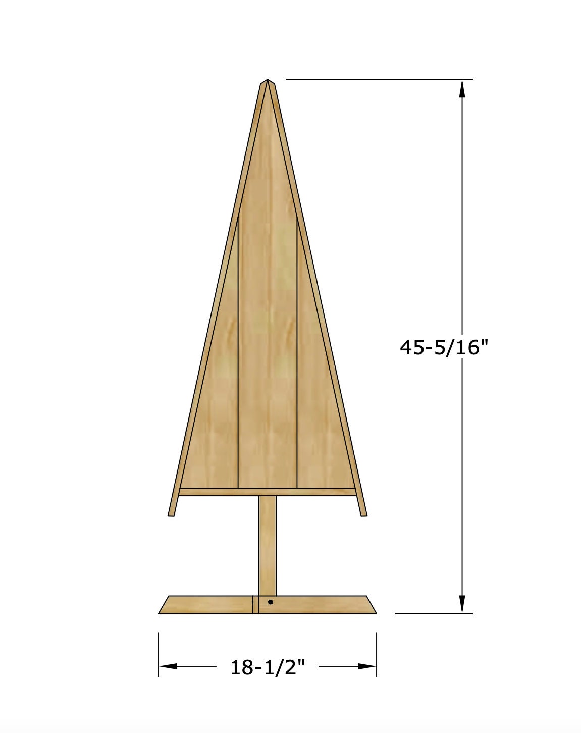 Small Vertical Picket Tree Plan — Matthew Peech Woodworking