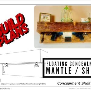 All 4 Concealment Plans! Plan Bundle / Concealment Mantle Plans ...