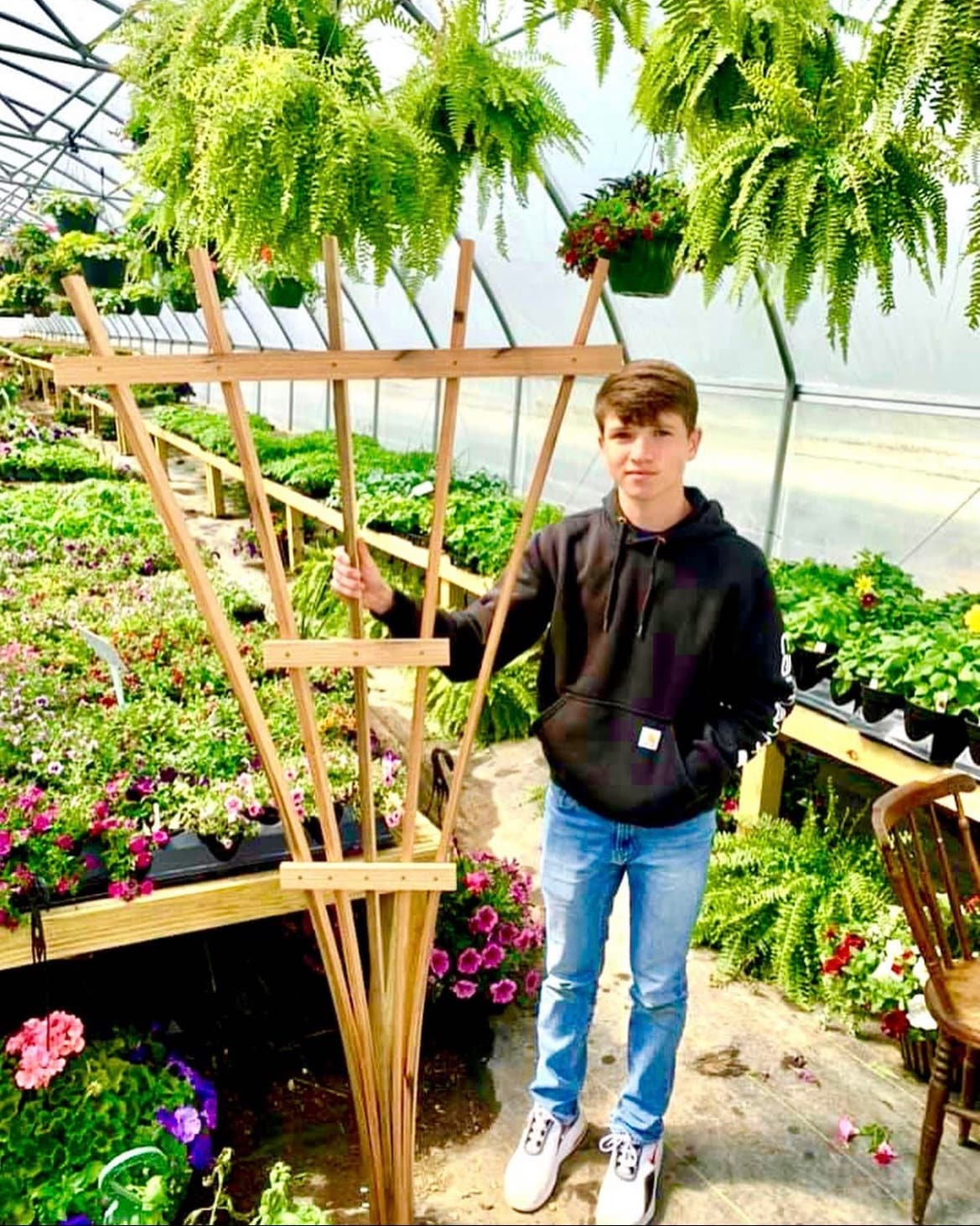 Garden Fan Trellis Plans / Garden Trellis / Trellis Plans / - Etsy