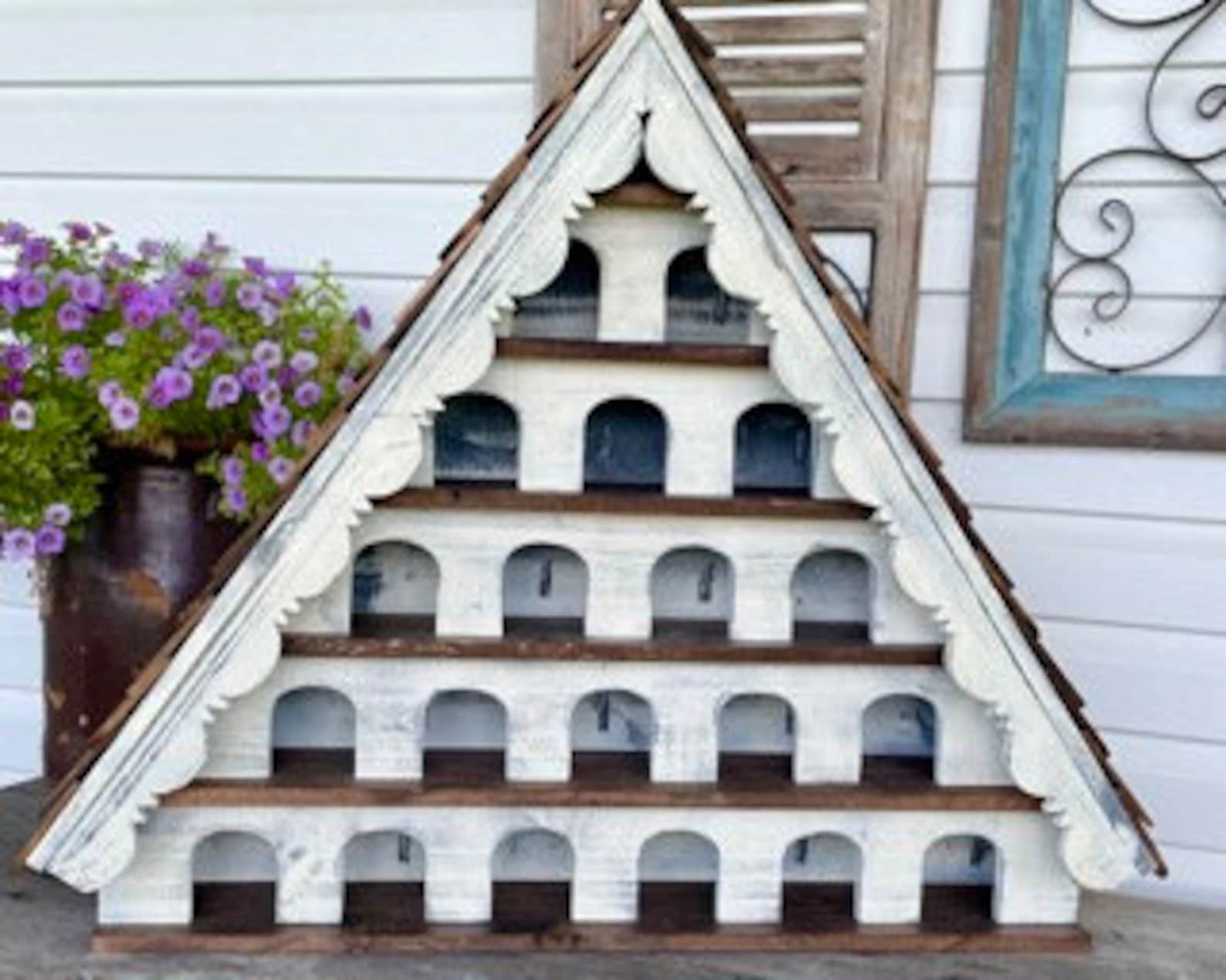 4 Picket Martin Box and Victorian Birdhouse Combo Plans - Etsy