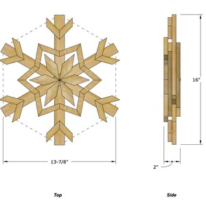 Both Plans! 3 and 2 Large Snowflakes (16") From One Picket, One Picket ...