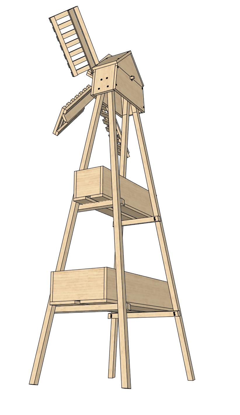 Windmill Planter Plans, DIY Windmill Planter Plans, Decorative Windmill ...