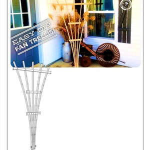 Garden Fan Trellis Plans / Garden Trellis / Trellis Plans / DIY Garden ...