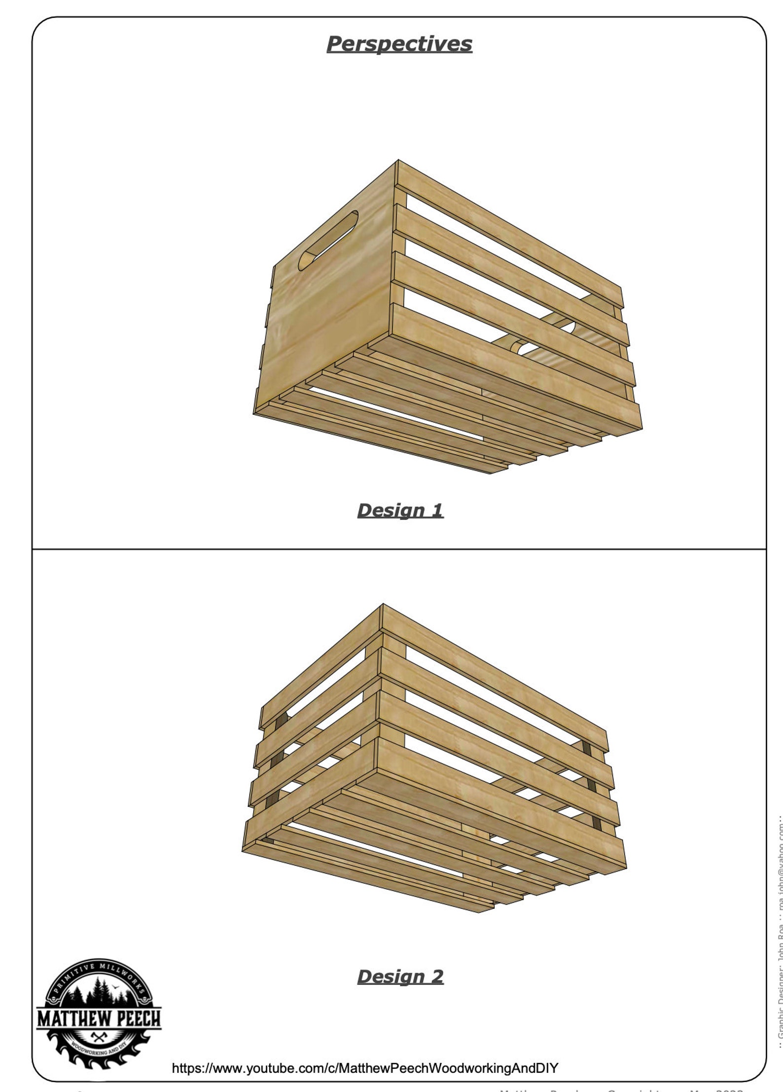 Build Plans for 2 Styles of Crates: 2 Crates From One 2x4 AND the Solid ...