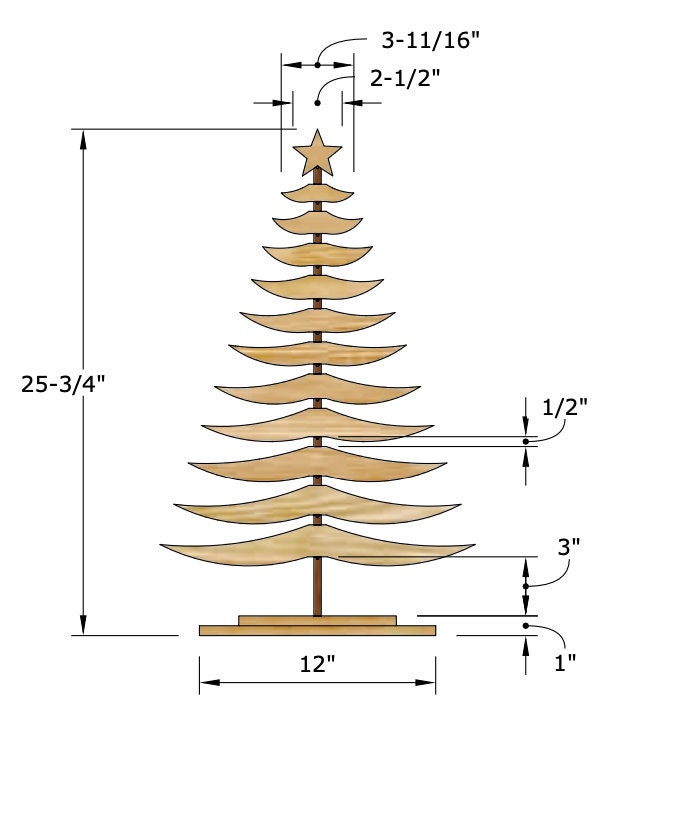Medium Sized One Picket Adjustable Limb Tree — Matthew Peech Woodworking