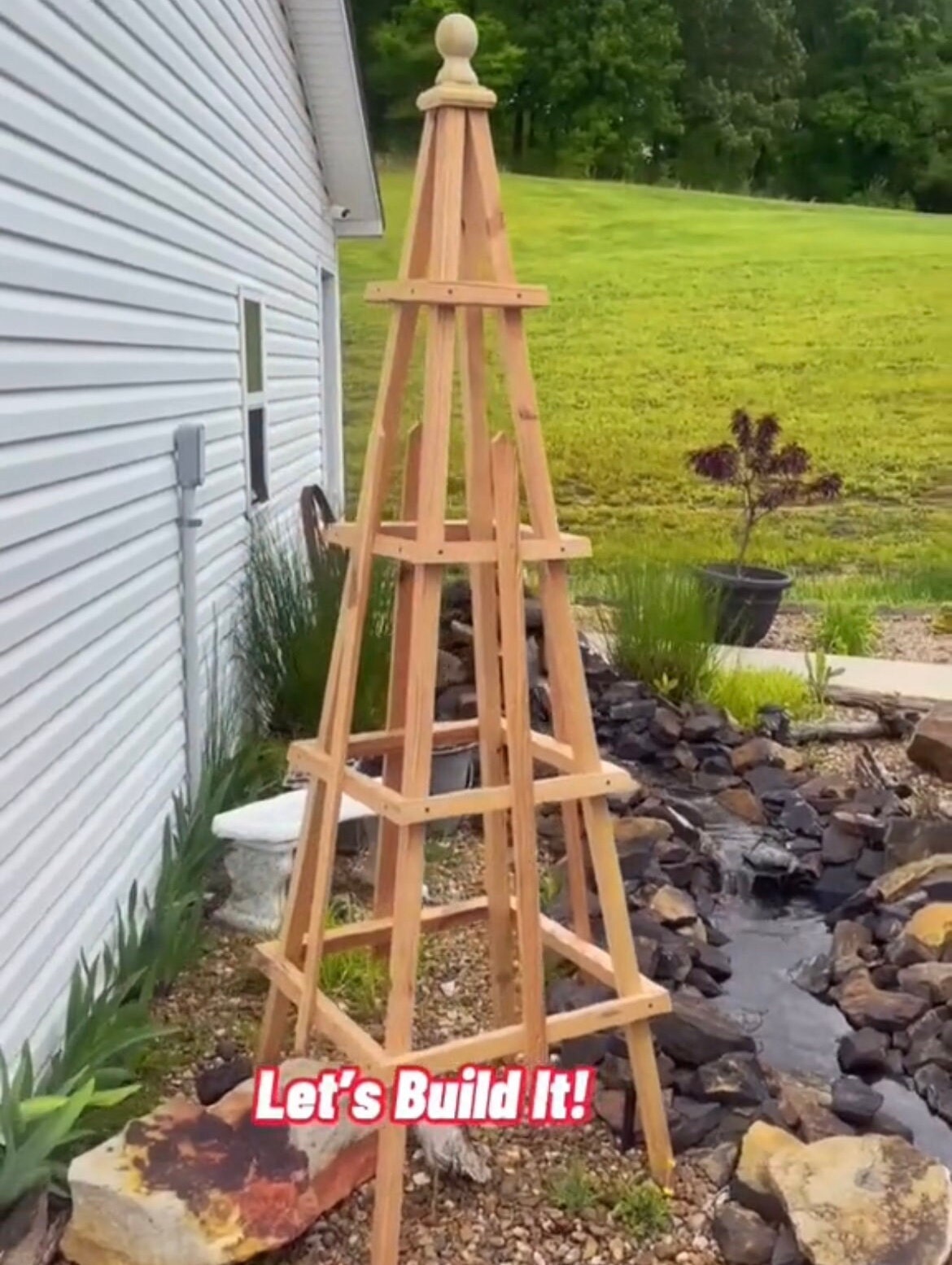 Garden Obelisk Plans / Garden Trellis Plan / Garden Plans / - Etsy Canada