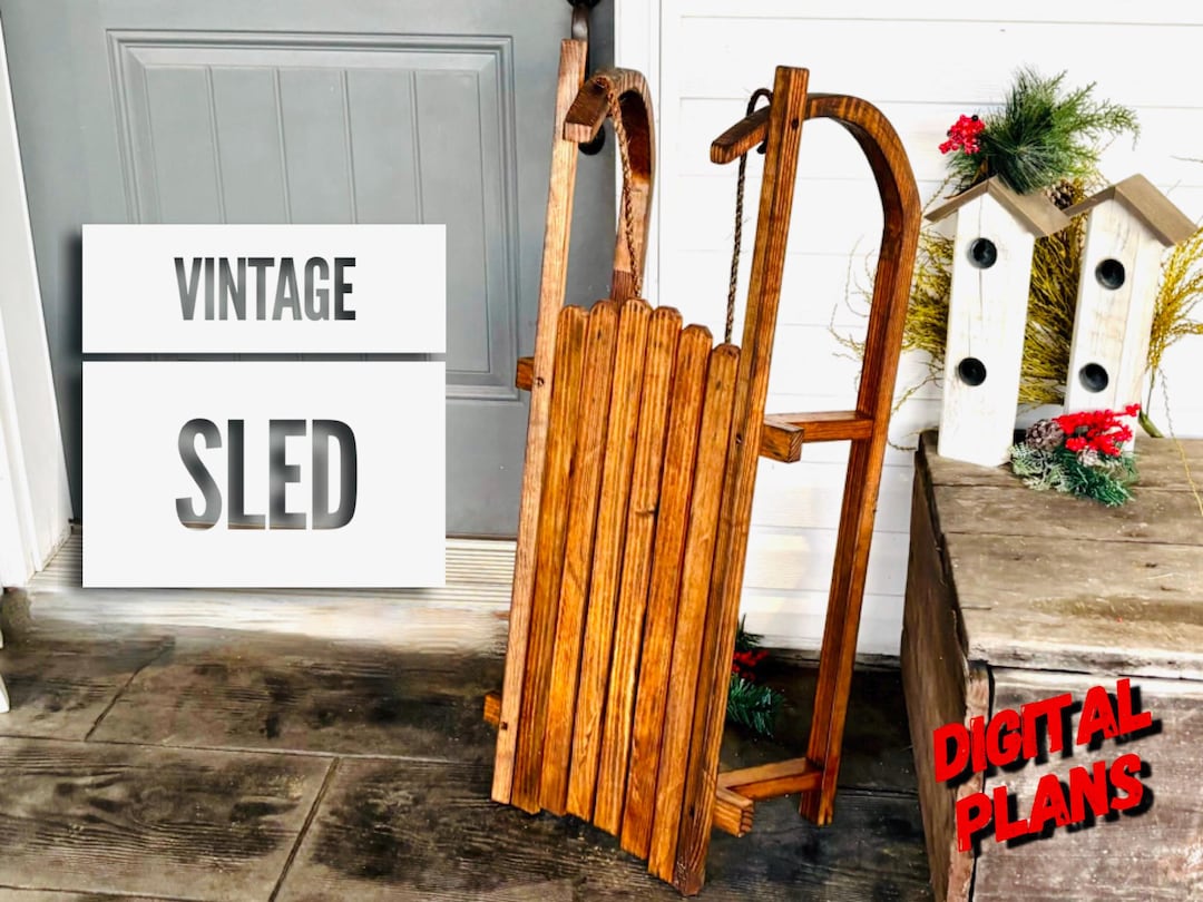 One Board Decor Vintage Sled Plans, Decoration Vintage Sled Plans ...