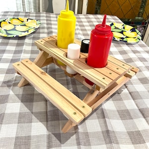 Condiment Picnic Table Plans, Camping Decoration Plans, Picnic Table ...
