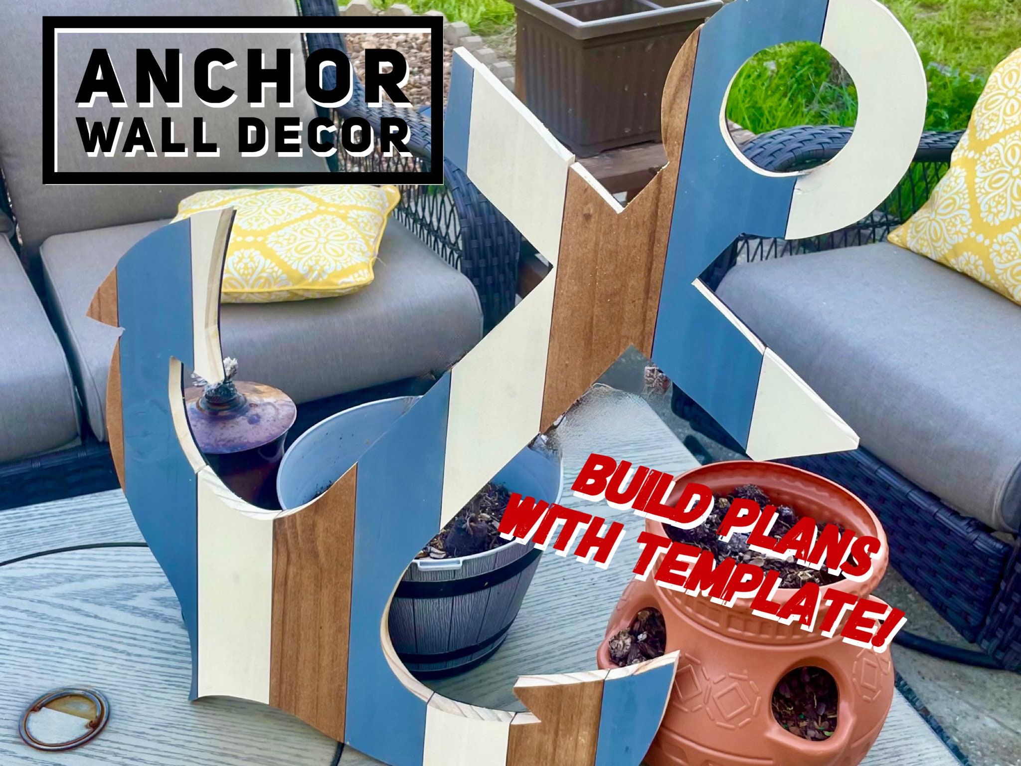 One Picket Decorative Anchor Plan — Matthew Peech Woodworking