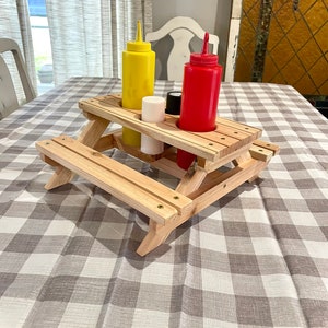 Condiment Picnic Table Plans, Camping Decoration Plans, Picnic Table ...