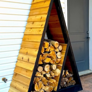 Firewood Rack Plans, Firewood Storage Plans, Firewood A-frame Storage ...