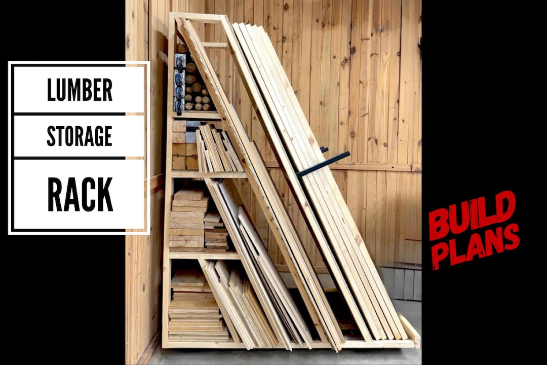 Lumber Storage Rack Plans, Lumber Storage Plans, DIY Shop Lumber Rack ...