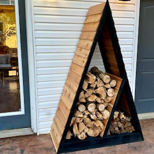 Firewood Rack Plans, Firewood Storage Plans, Firewood A-frame Storage ...