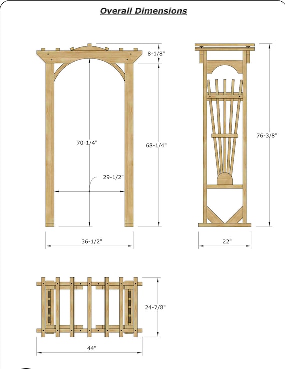 Arbor Blueprints 4 Unique Arbor Designs | Garden Arbor Ideas For Your